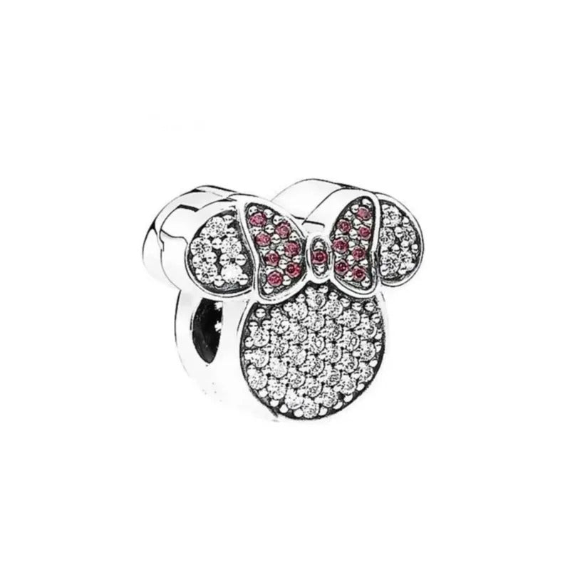 Charm Clip Pavé Rosa de Minnie Mouse de Disney – ADONET